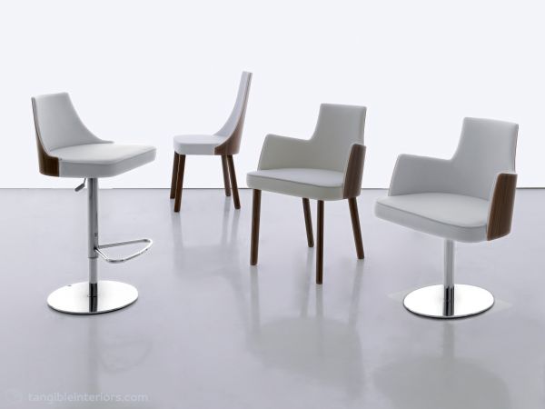 Contemporary Mila Padded Chair by Compar → Tangible Interiors